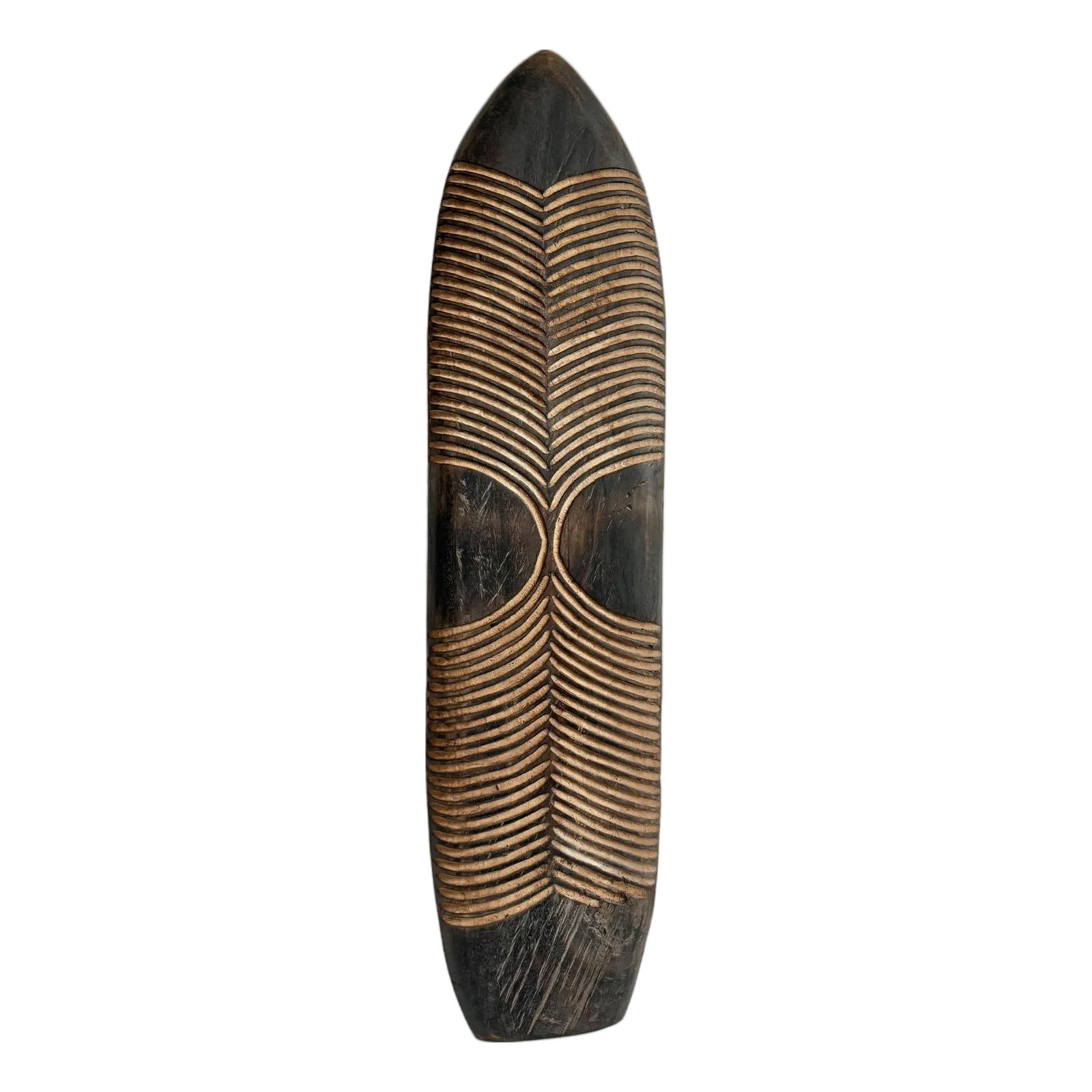 Vintage Chikondi Elongated Zulu Shield | Chairish
