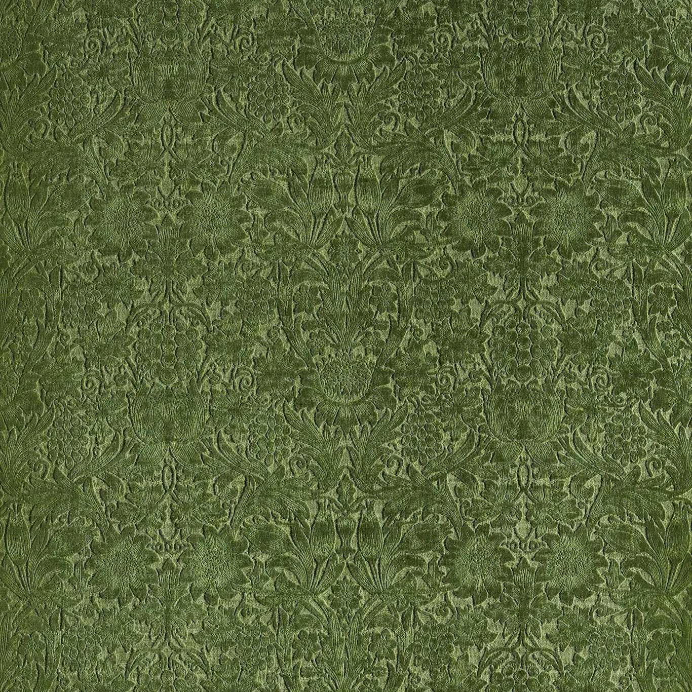 Morris & Co Sunflower Caffoy Velvet Fabric in Tump | Chairish