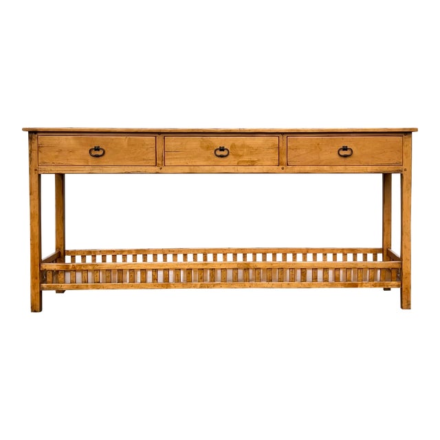 The Sterling Collection Maple Rustic European Sideboard | Chairish