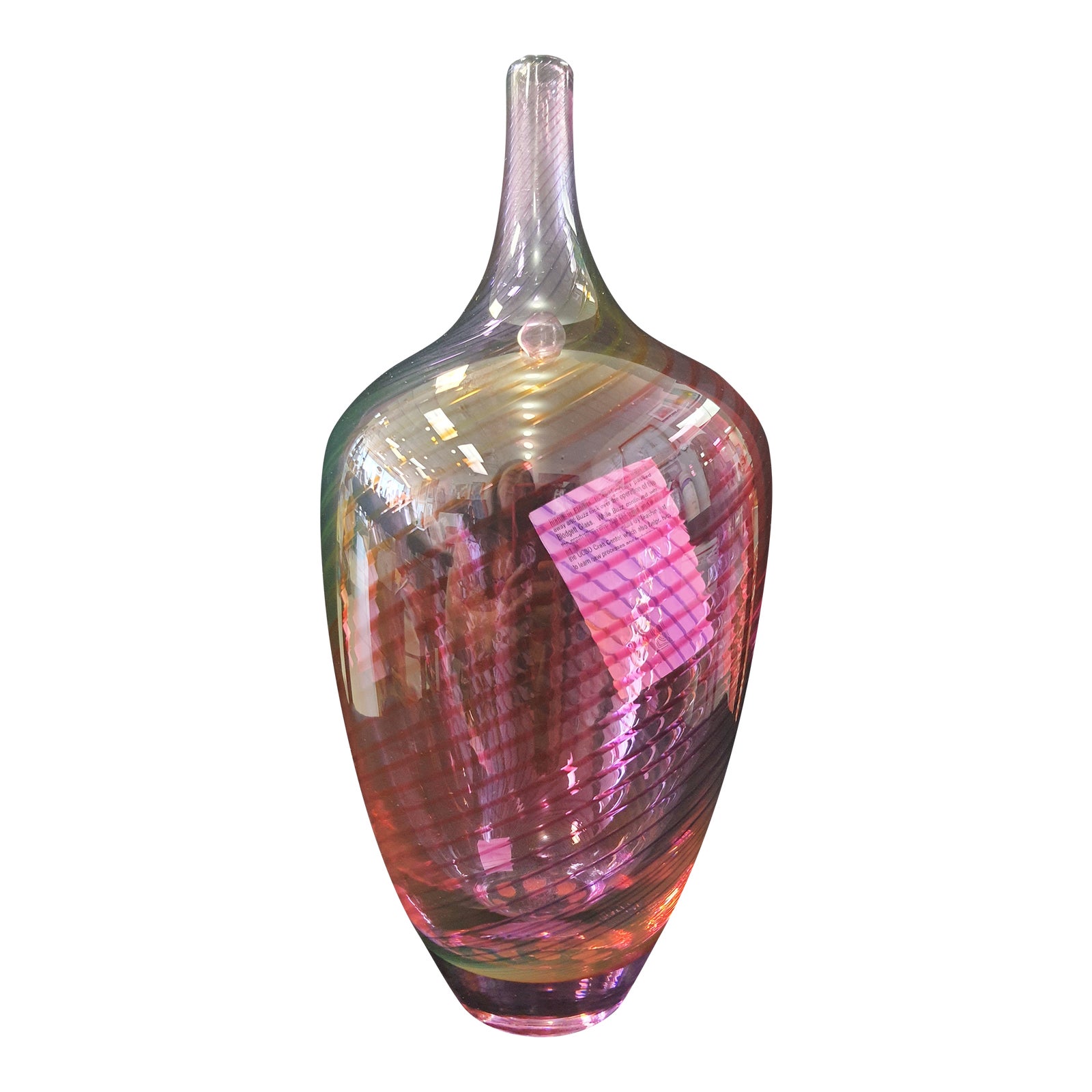 21st Century Buzz Blodgett Cane Vase | Chairish