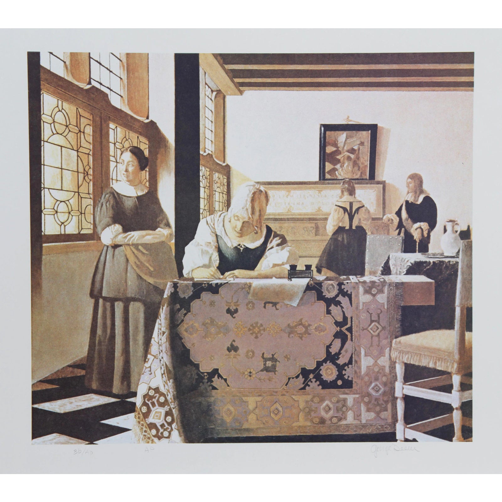 George Deem, Sienna Vermeer, Lithograph | Chairish