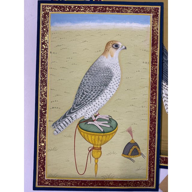 Vintage Indian Hawk Painting 18th Century Original Mughal Style ...