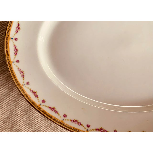 1920s Bernardaud, Limoges 'The Melrose' Rose Garlands Gilt Platter ...