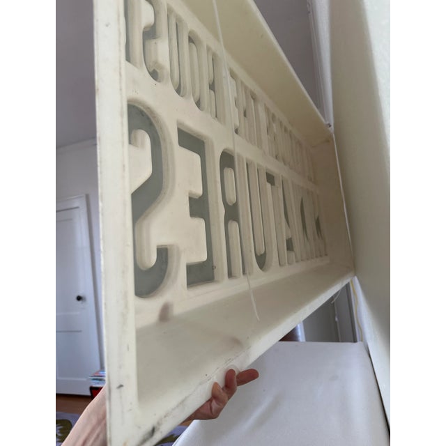Mid-Century Largescale Fiberglass Sign From Movie Set | Chairish