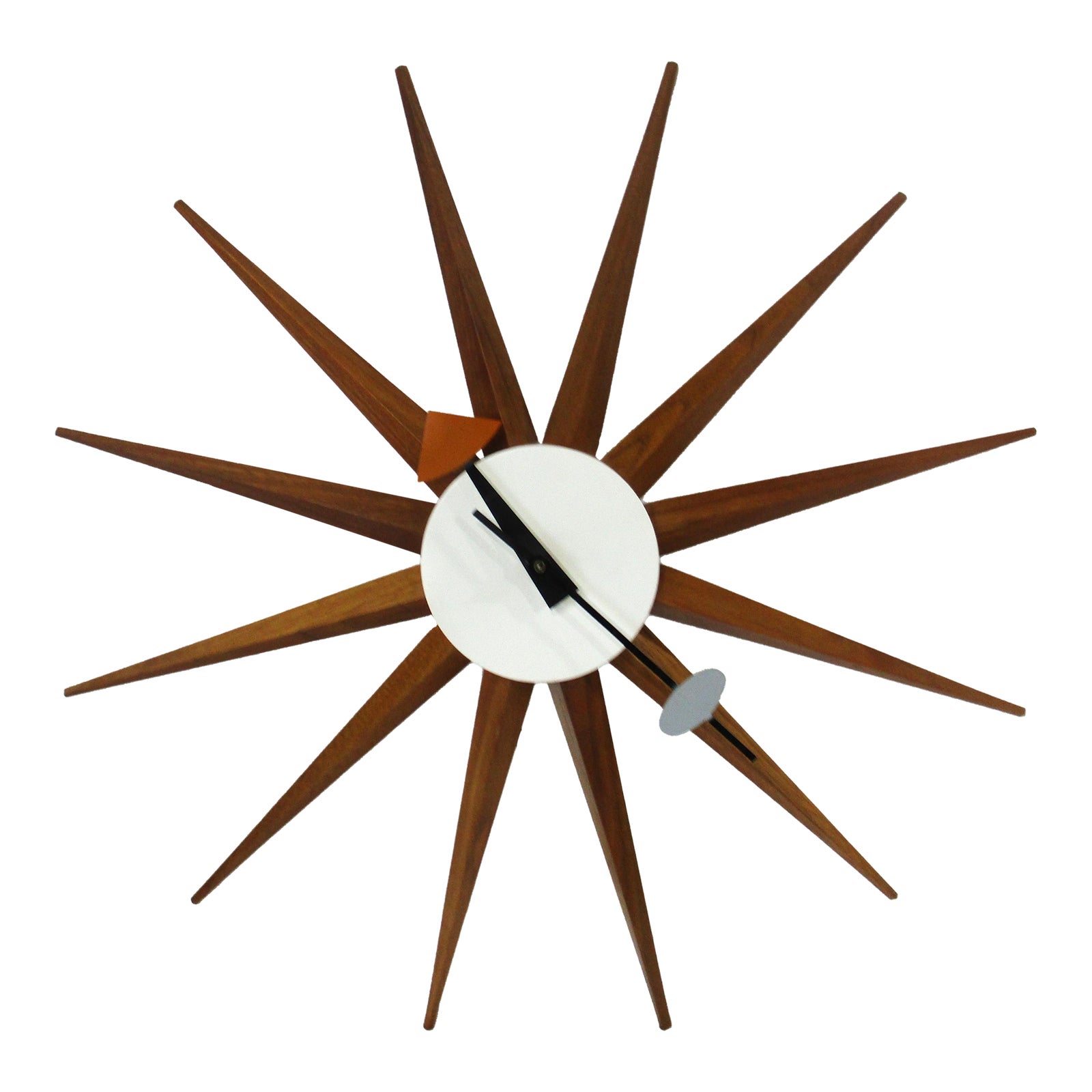 George Nelson Spike Wall Clock for Howard Miller | Chairish