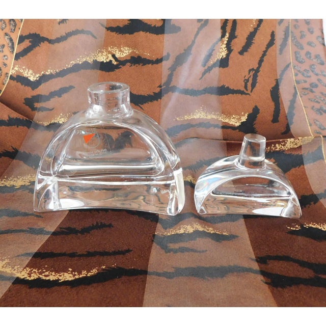 1940s Colle Crystal Semi Circle Perfume Bottle With Matching Stopper ...
