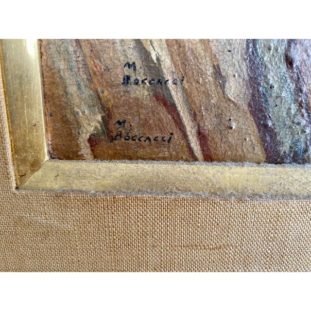 Marcello Boccacci Listed Italian Artist Small Vintage Figural Painting ...