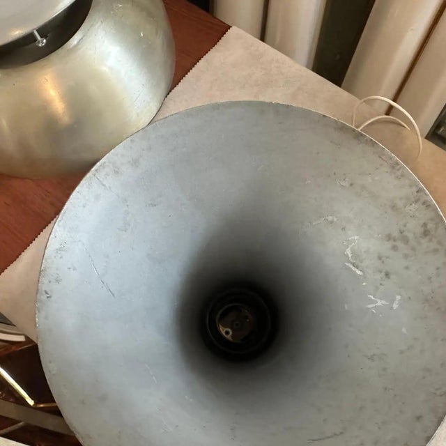 1960s Stilnovo Style Mid-Century Modern Aluminum and Brass Sputnik Desk ...