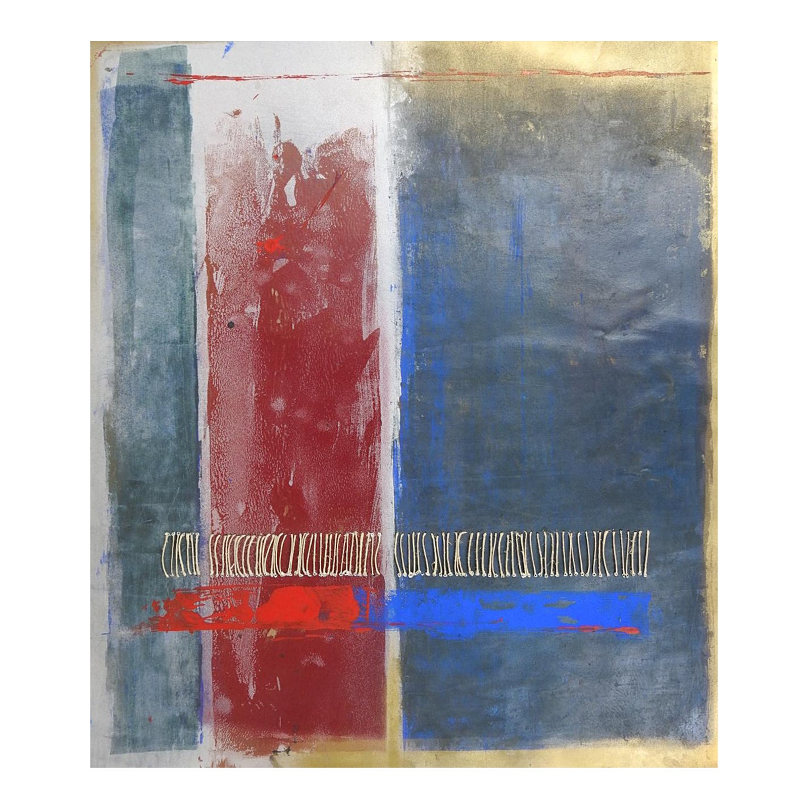 Contemporary Mixed Media Abstract Painting | Chairish