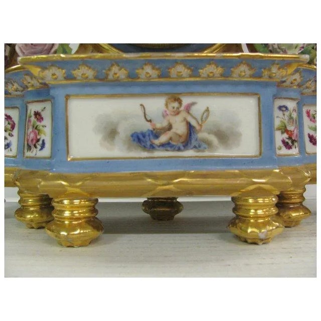 Jacob Petit A Paris Porcelain Clock | Chairish