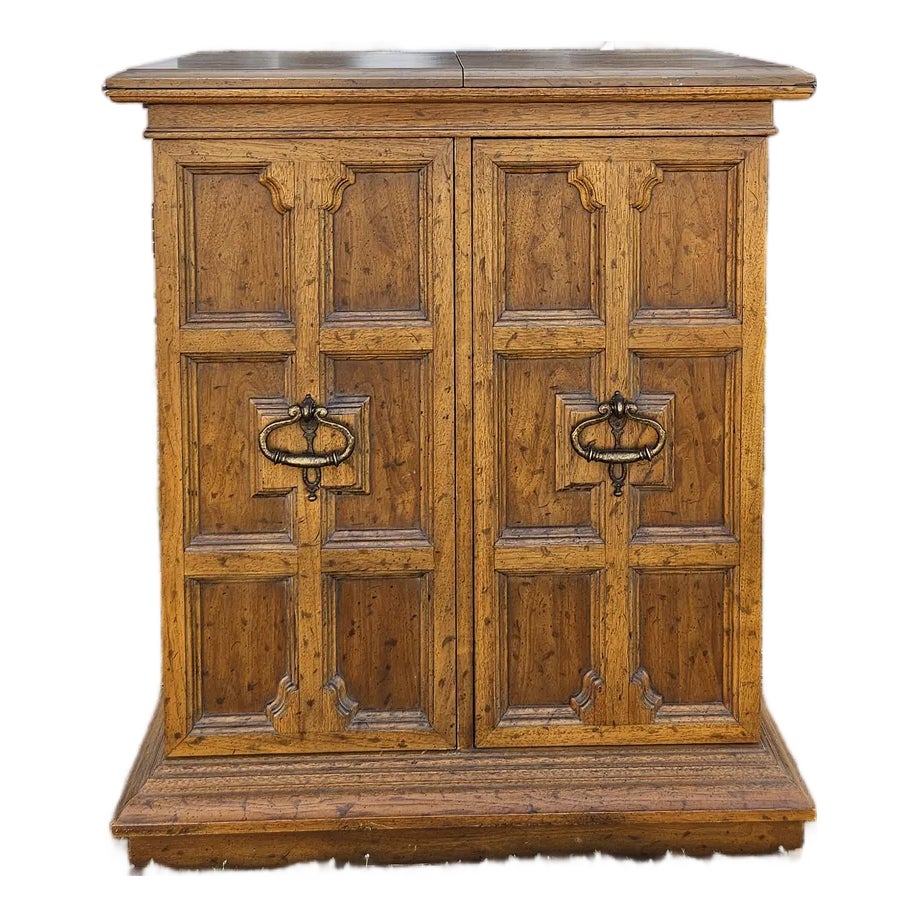 Vintage Heritage Furniture Spanish Revival Buffet / Bar Cabinet, C ...