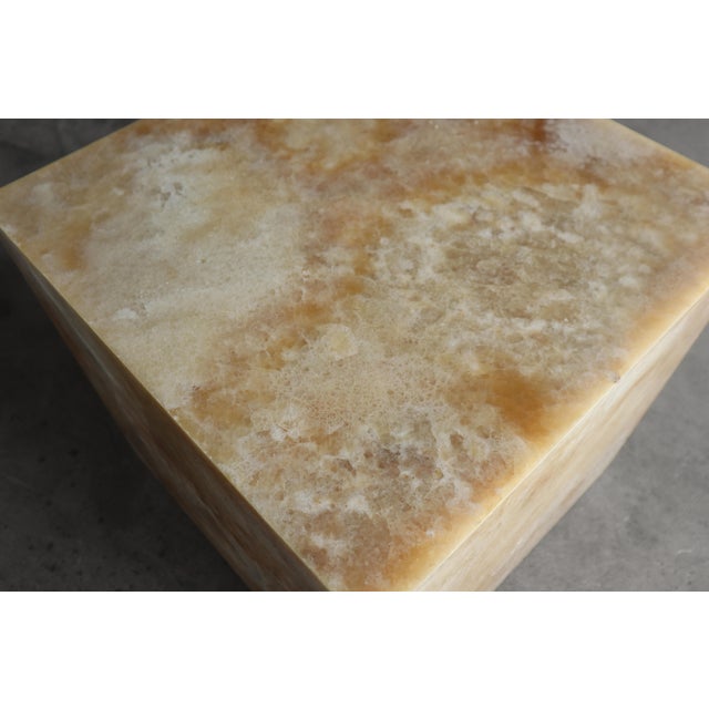 Set of 3 Custom Onyx Cube Tables - Varied Colors | Chairish