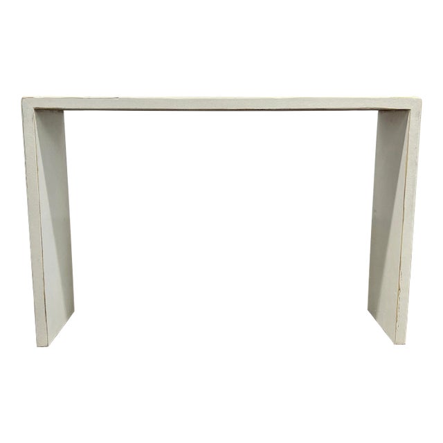White Waterfall Console Table | Chairish