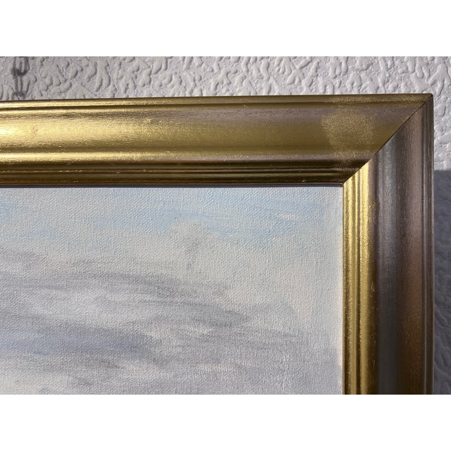 Artist e.f. Fuller Original Painting on Canvas, Seascape, Sailboat ...