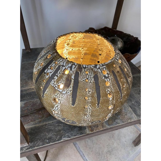 Vintage Ceramic Ball Lamp | Chairish