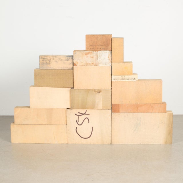 Collection of 15 Typeset Advertising Print Blocks, C.1940 | Chairish