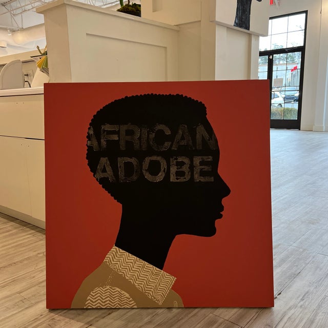 "African Adobe Ancient Modern" Contemporary Original Abstract Portrait ...