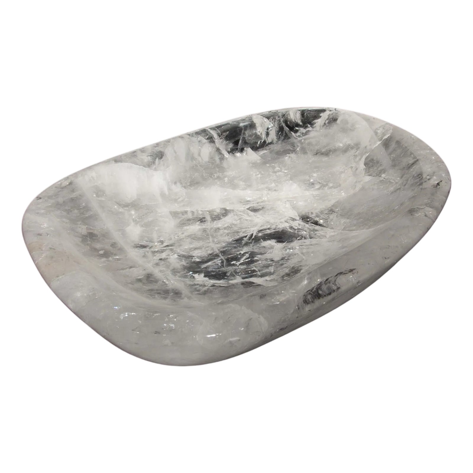 Rock Crystal Vide Poche, 11" | Chairish
