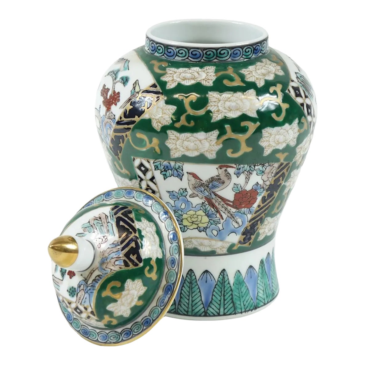 1960s Gold Imari Hand Painted Porcelain from Japan | Chairish