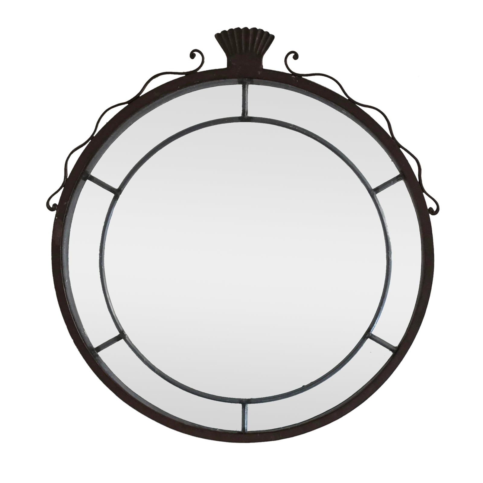 Vintage Wrought Iron Mirror | Chairish