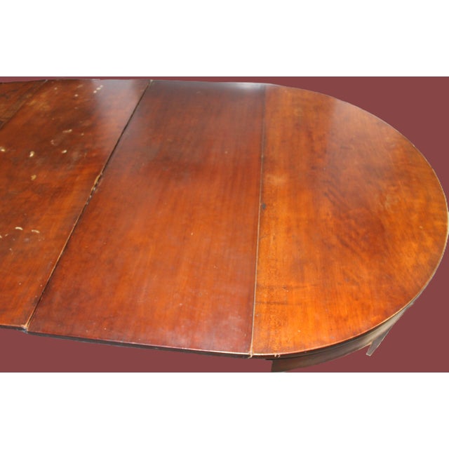 Antique Mahogany Hepplewhite Dining Table Circa 1800 | Chairish