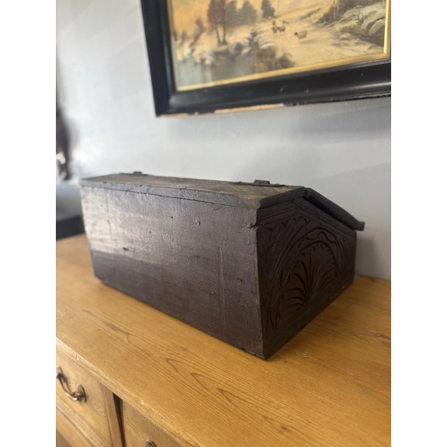 Antique English Oak Bible Box | Chairish