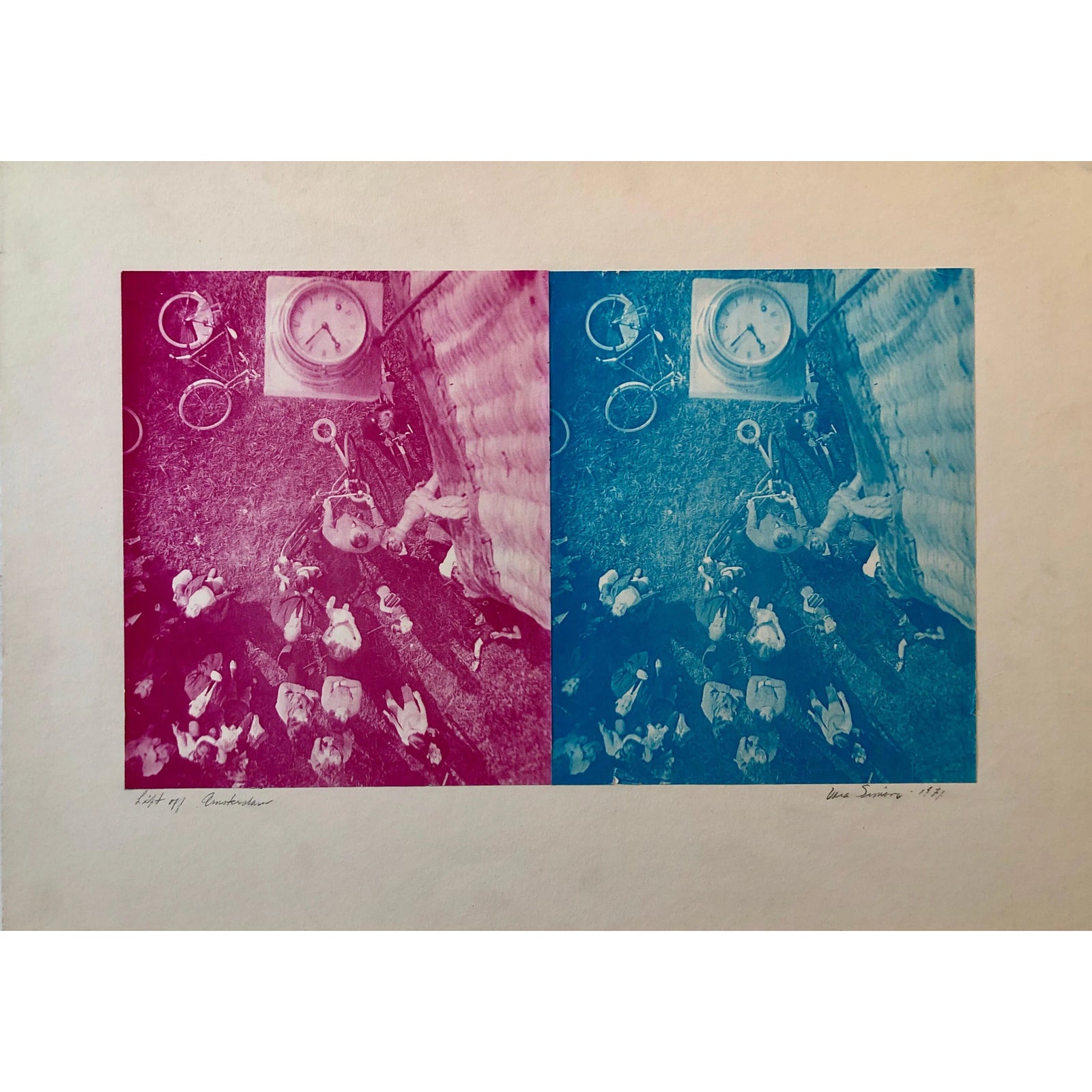 Vera Simons Photo Mosaic Collage Aerial Photograph, Female Aviator 1971 ...