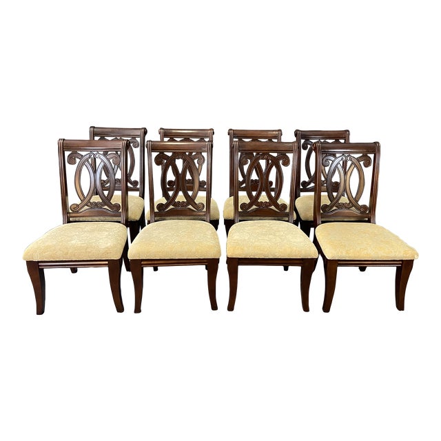 Set of 8 Kathy Ireland Dining Chairs | Chairish