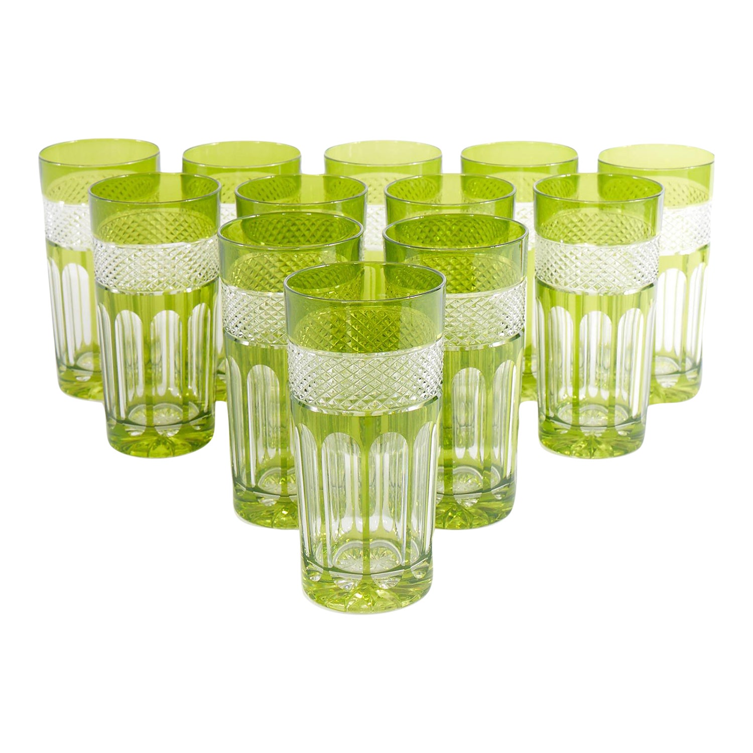 Vintage Cut Crystal Barware / Tableware Service- Set of 12 | Chairish