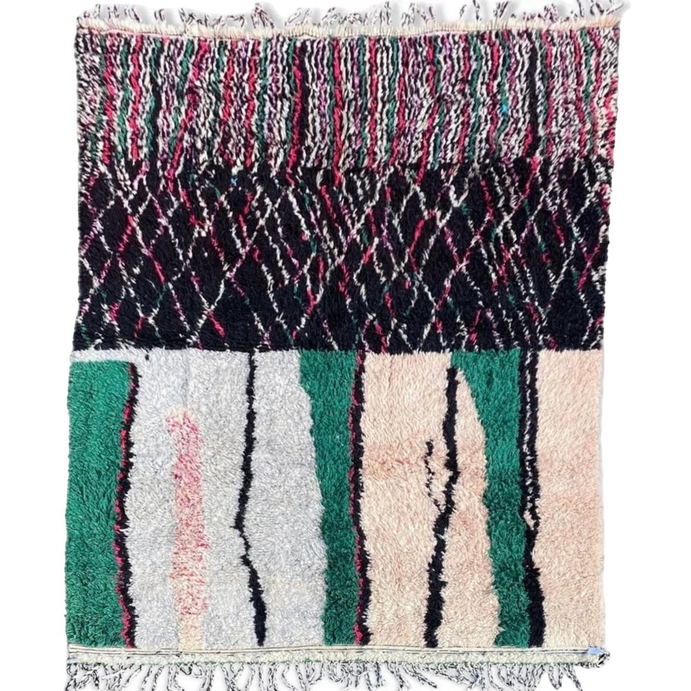 Large Moroccan Modern Berber Rug in Togo Wool, 1990s | Chairish