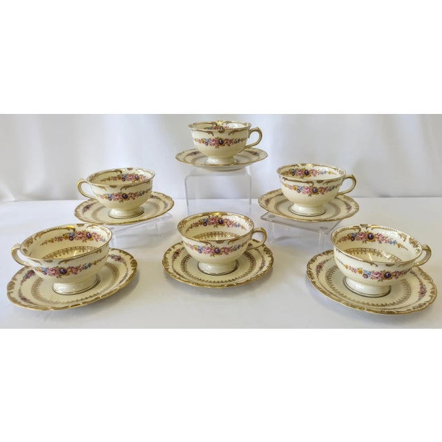 Vintage Royal Ivory “The Festival” Tea Cups & Saucers - Set of 12 ...