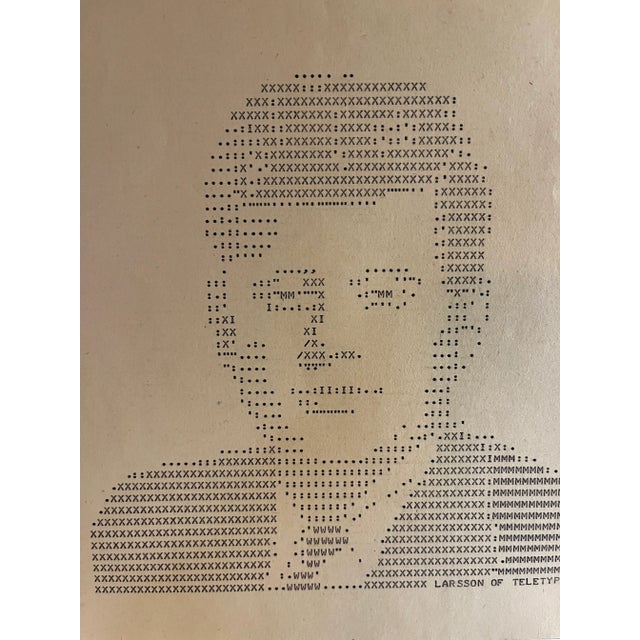 1965 Original John F. Kennedy Computer Printout | Chairish