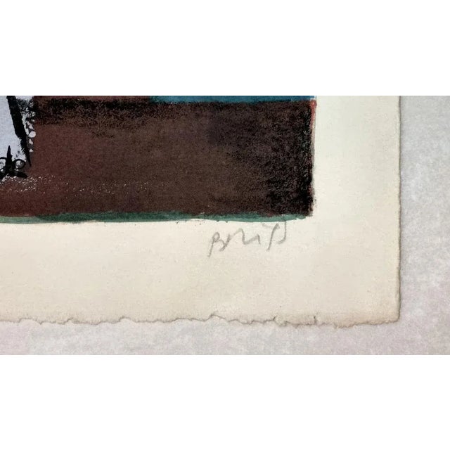 Samy Briss, The Flying Trapeze, Signed Lithograph, 1977 | Chairish