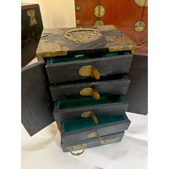 Large Antique Chinese Jewelry Chest/Box | Chairish