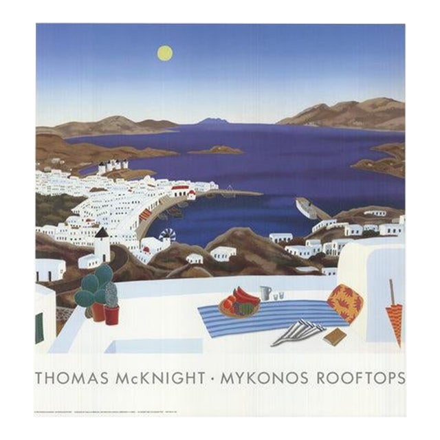 Thomas Mcknight Mykonos Rooftops, 1992 | Chairish