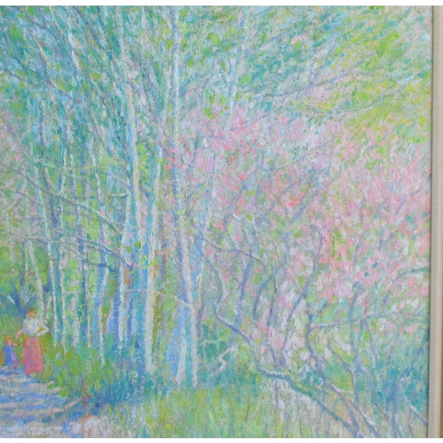 Sam (Samir) Barber Painting on Panel Dated 1984 | Chairish