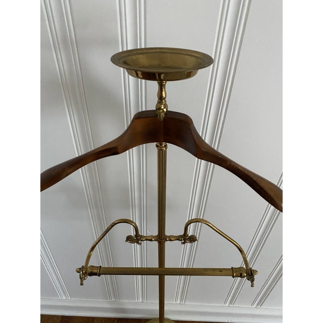 Antique Victorian Brass and Wood Valet Mens Butler With Tray in the ...