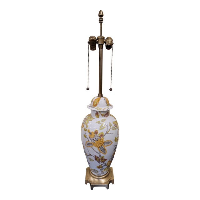 1950's Italian Porcelain Lamp by Marbro Lamp Co. | Chairish