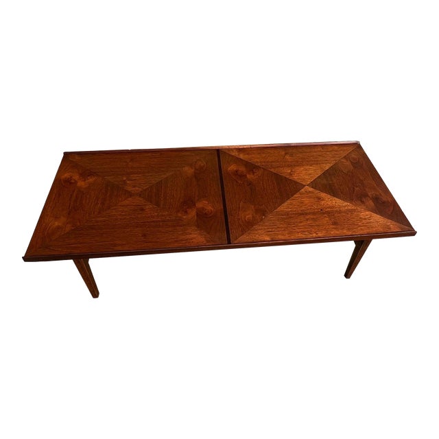 Mid-Century Modern walnut rectangular coffee table | Chairish