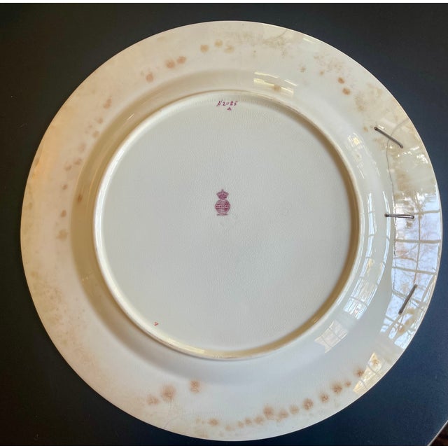 19th C. English Minton Rose Gilt Large Charger Plates -- Set of 4 ...