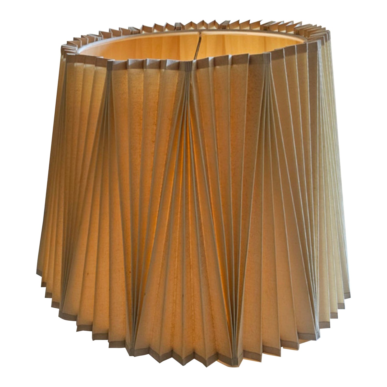 1970s Stiffel Pleated Lamp Shades | Chairish