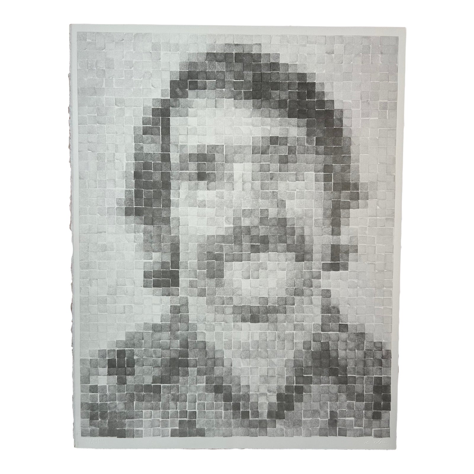 Chuck Close, Portrait of George Maciunas , Fingerpainting Limited ...