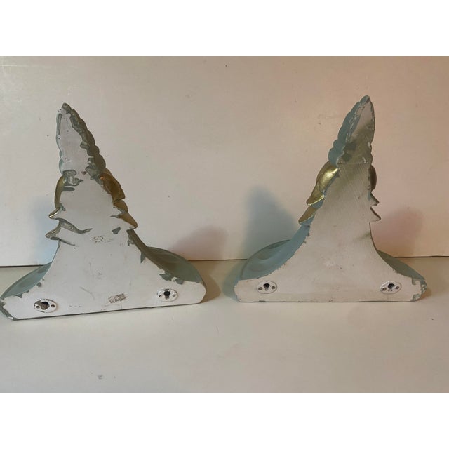 Vintage French Neoclassical Style Plaster Wall Brackets - Pair | Chairish