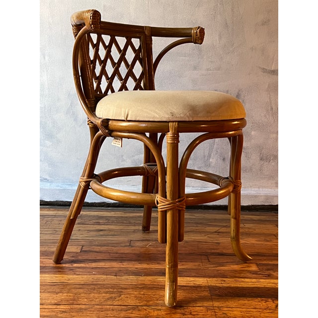 Pair of Vintage 1970s Bamboo Side Chairs | Chairish