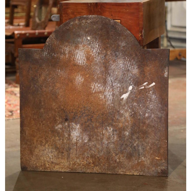 Mid-19th Century Polished Iron Fireback With "Royal Coat of Arms of ...