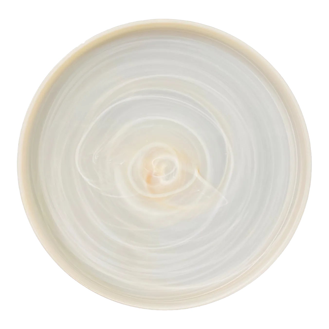 Vintage Blush Alabaster Frost Glass Shallow Bowl or Dish | Chairish