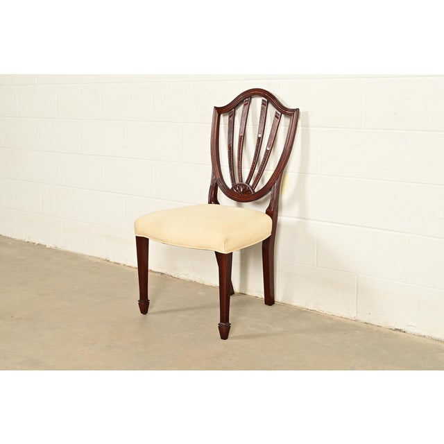 Baker Furniture Historic Charleston Federal Mahogany Shield Back Side ...