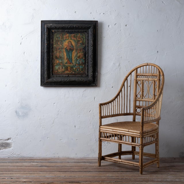 Our Lady of Rosary Madonna, German Lithograph | Chairish