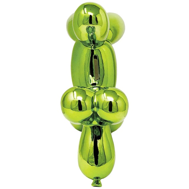 Interior Illusions Plus Green Balloon Dog Bank - 12" Tall | Chairish