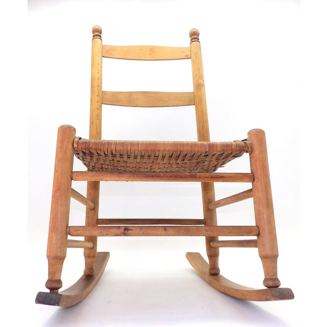 Early 1900's Antique Child's Rocking Chair | Chairish